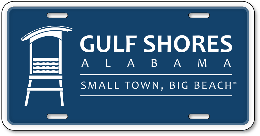 Lifeguard Stand License Plate – Gulf Shores City Store